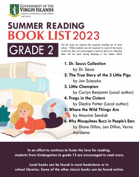 Summer Reading List | Government of the Virgin Islands