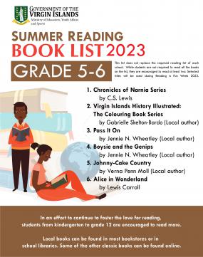 Summer Reading List | Government of the Virgin Islands